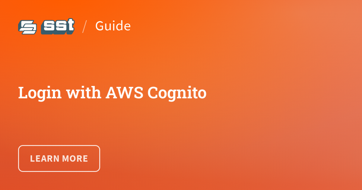 Login with AWS Cognito