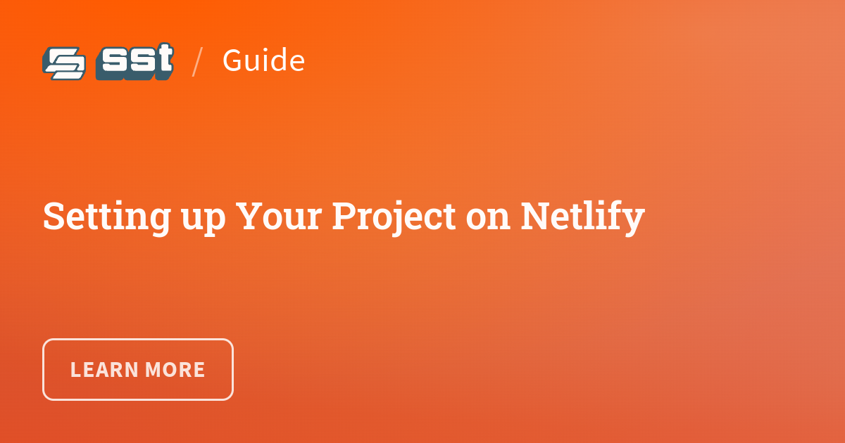 Setting Up Your Project On Netlify