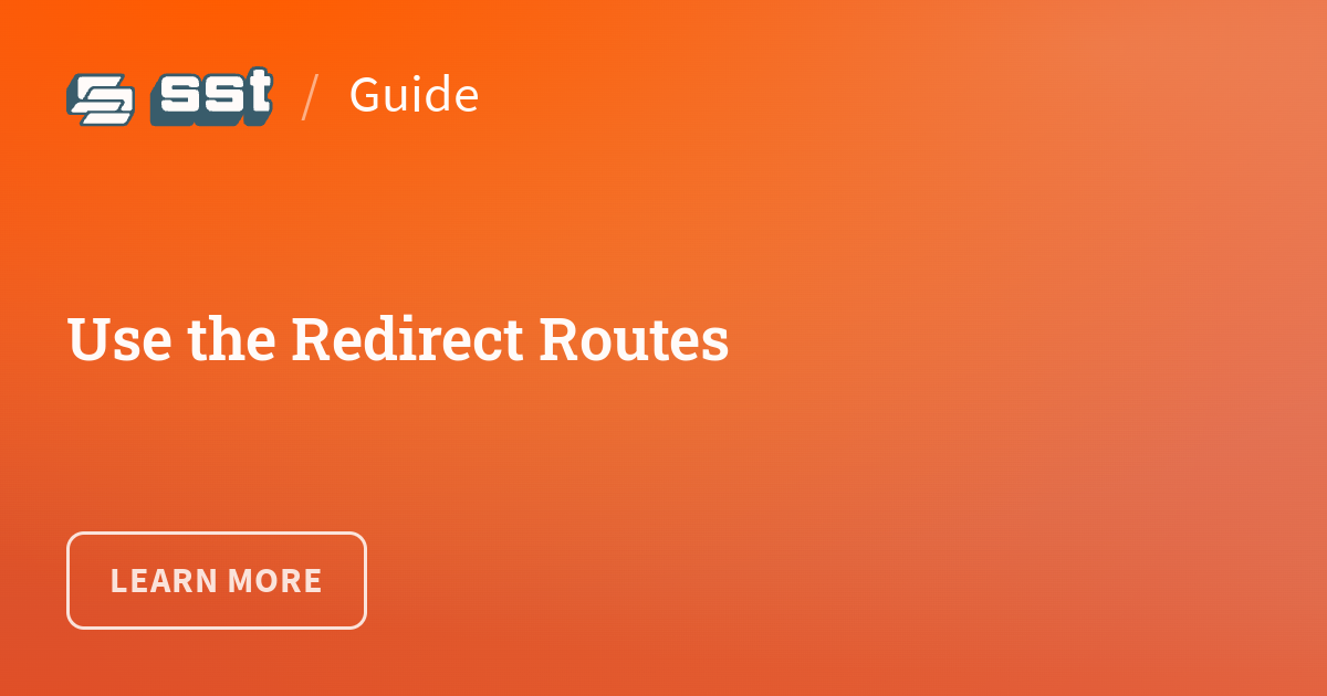 Use the Redirect Routes