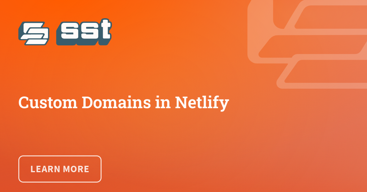Custom Domains in Netlify