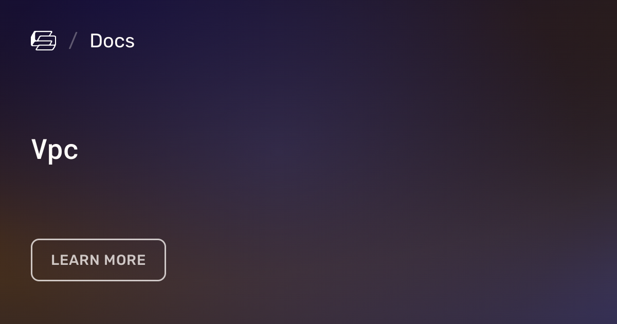 Vpc | SST
